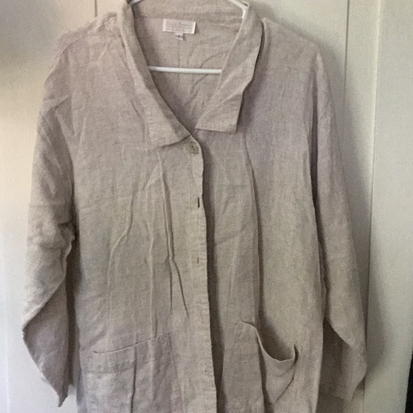 Basic Threads | Jackets & Coats | Linen Jacket | Poshmark